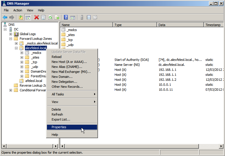 Configurando a transferência de zona DNS | Alex Feleol